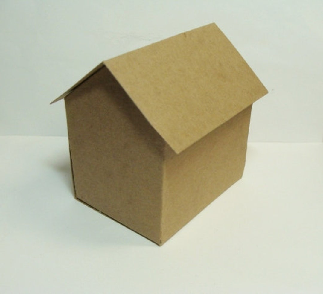 Blank Gingerbread House 6x6 Die Cut precut Chipboard or Poster Board 3D ...