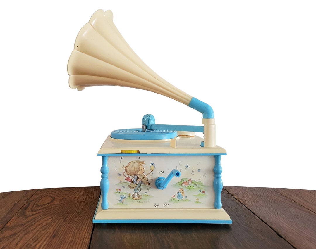 Vintage Toy Record Player 1970s Hallmark Antique Phonograph With Betsy ...
