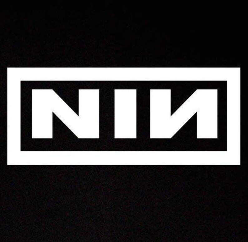 NIN Nine Inch Nails Logo T-shirt, Industrial Rock Band Tee, Subtle ...