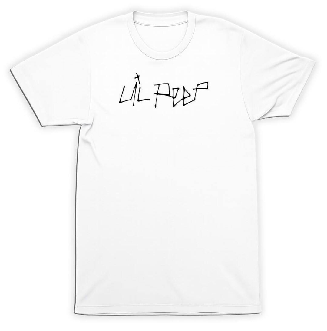 Lil Peep Handwritten Logo T-shirt - Emo Rap Goth Fan Tee - Unisex ...