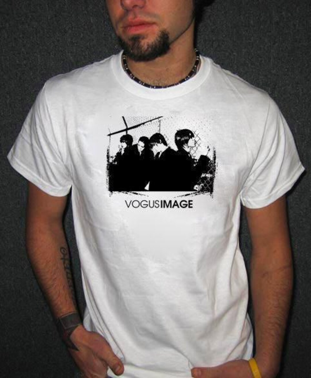 Vogus Image J-rock T-shirt, Visual Kei Band Merch, Black & White Design ...
