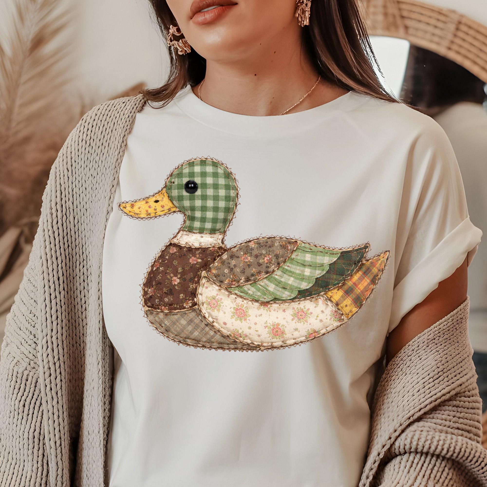 Patchwork Mallard Duck PNG, Sitting Duck Clipart, Hunting Bird Graphic ...