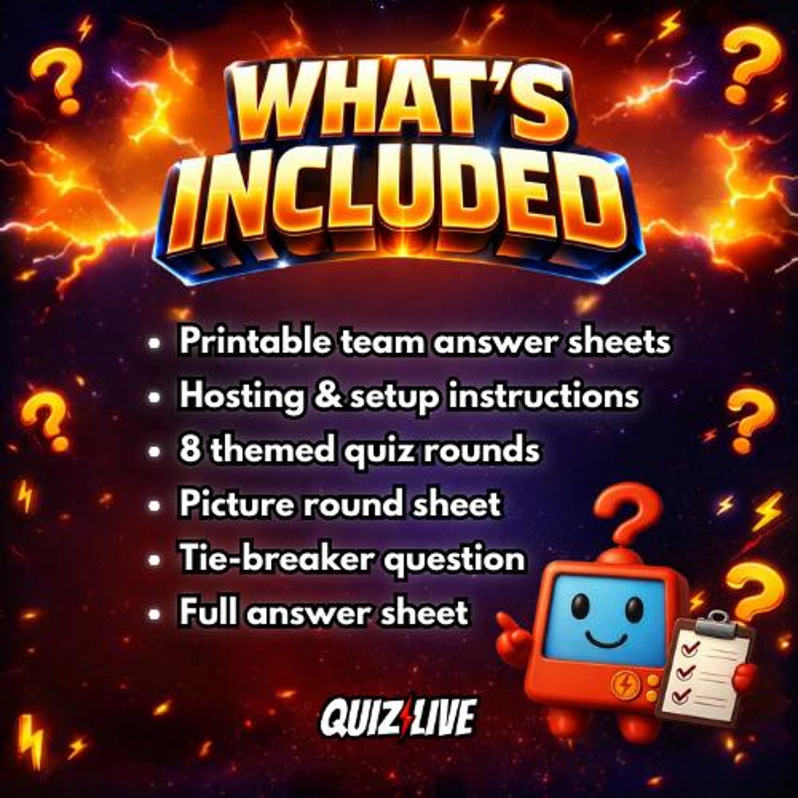 Night at the Movies Quiz Pack - UK Trivia Game (printable & Digital ...