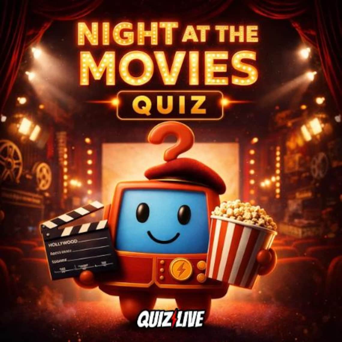 Night at the Movies Quiz Pack - UK Trivia Game (printable & Digital ...