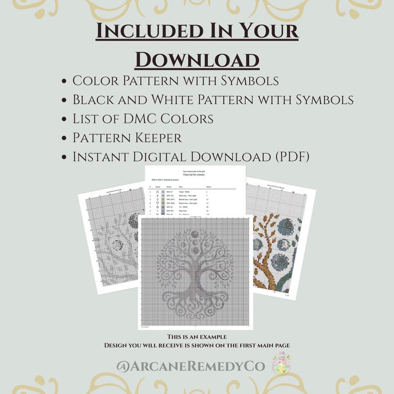 Fantasy Cross Stitch Pattern Bundle 50+ Cottagecore Witchy Celestial ...
