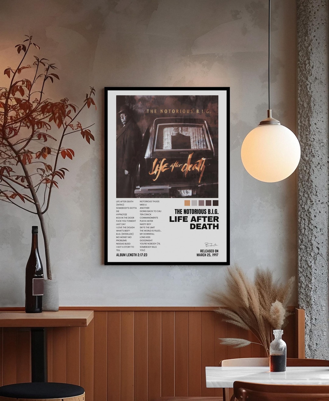 The Notorious B.I.G. Poster | Biggie Smalls Album Cover Print | Life ...