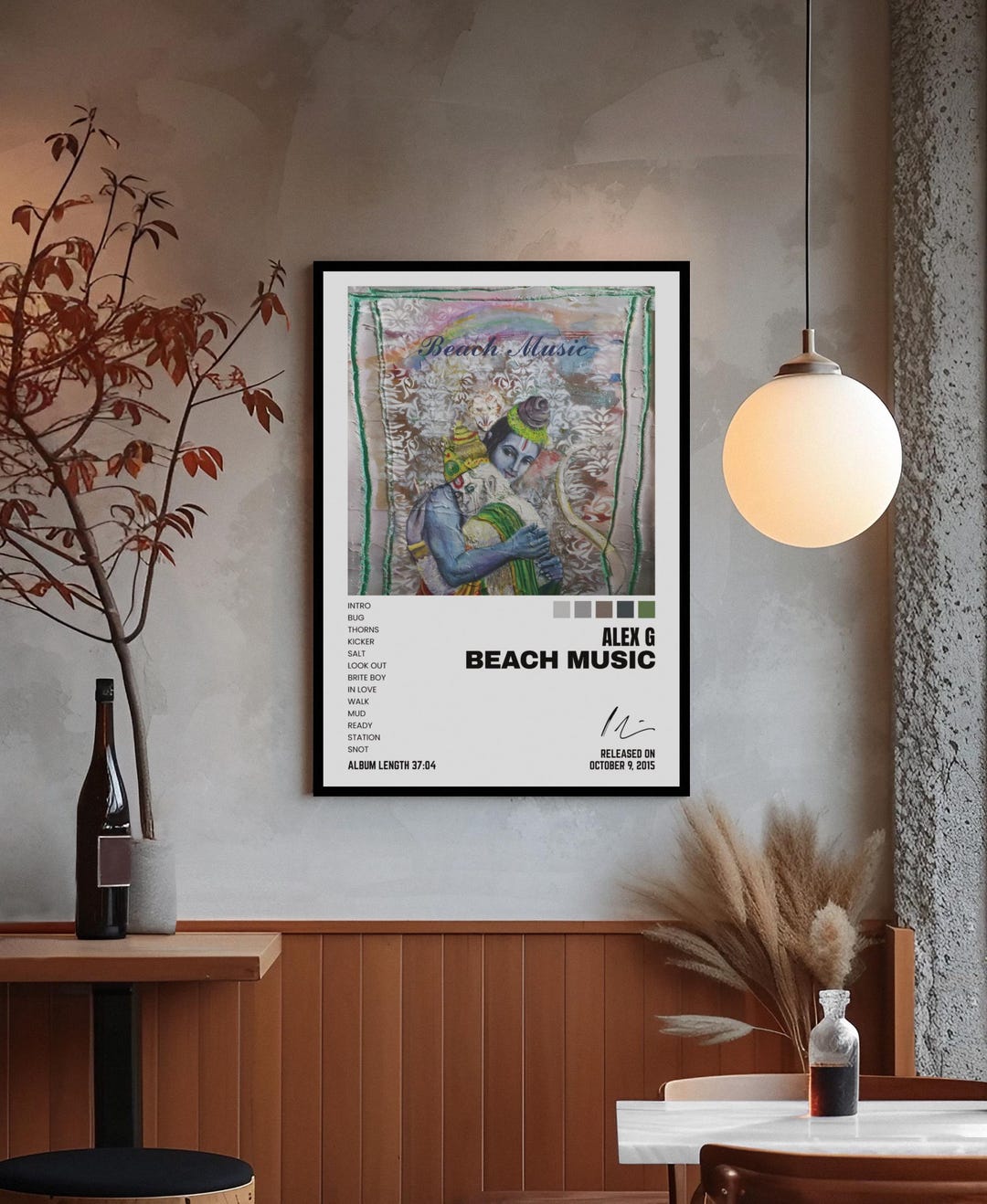 Alex G Poster | Beach Music Album Cover Art | Artist Signed Print ...