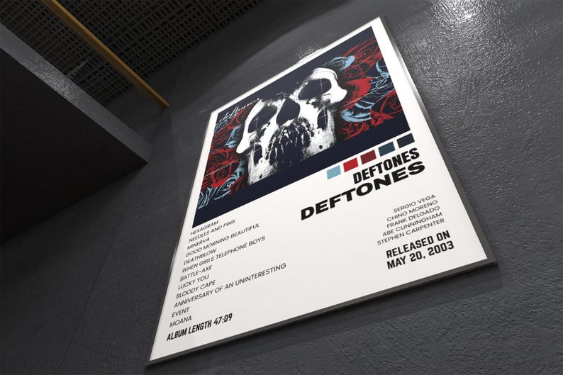 Deftones Wall Art | Deftones Album Cover Print | 90s Aesthetic Rock ...