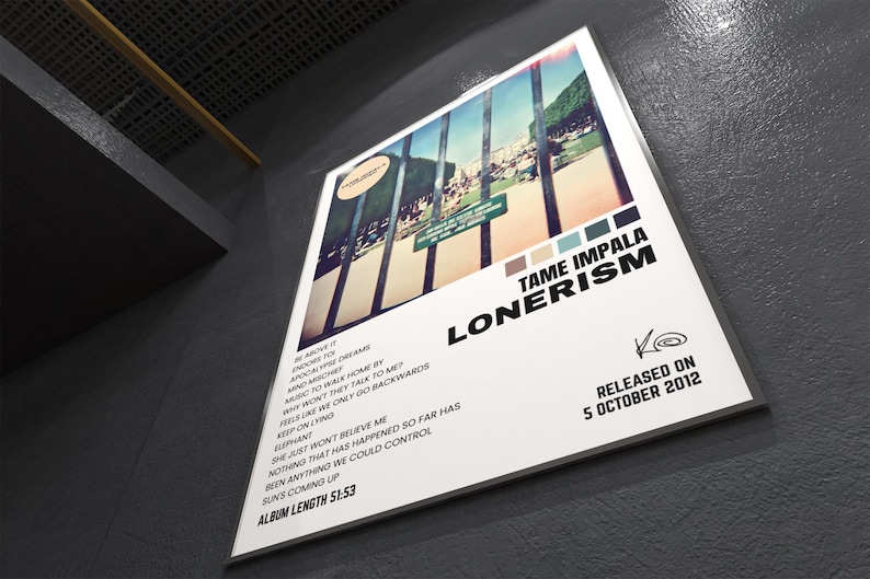 Tame Impala Lonerism Poster | Stylish Album Cover Print | Trendy Album ...