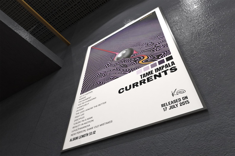Tame Impala Poster | Currents Album Cover Print | Trendy Album ...