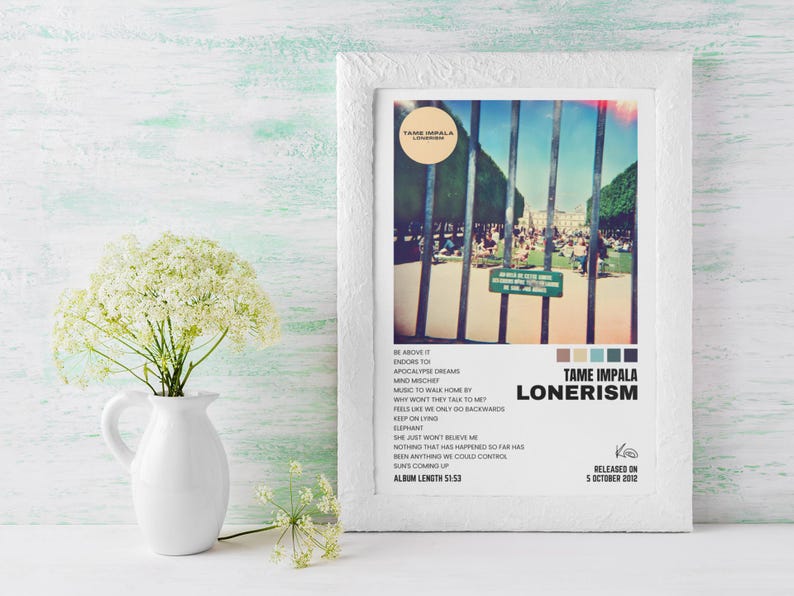 Tame Impala Lonerism Poster | Stylish Album Cover Print | Trendy Album ...
