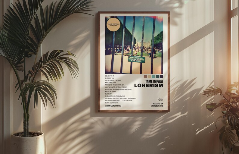 Tame Impala Lonerism Poster | Stylish Album Cover Print | Trendy Album ...
