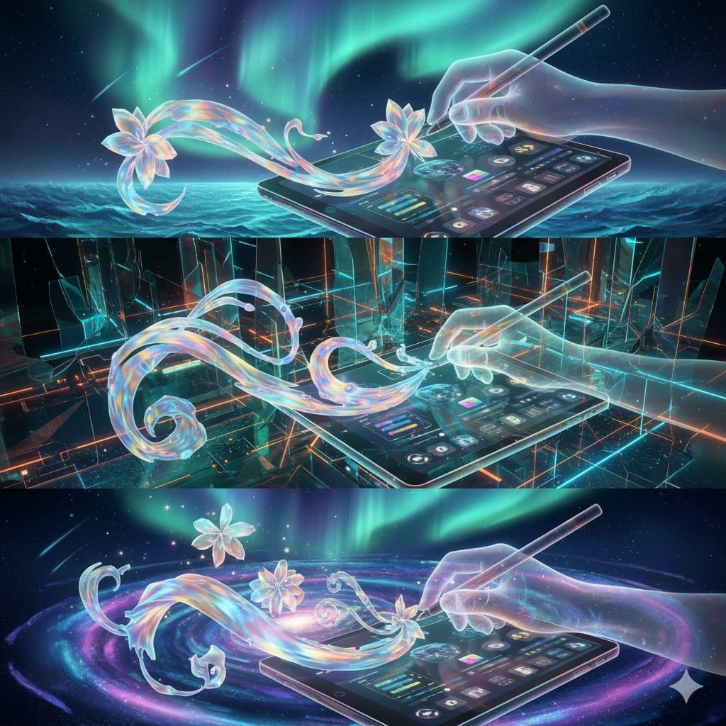 Holographic Procreate Brushes, Sparkle & Glitter Brush Set, Rainbow ...