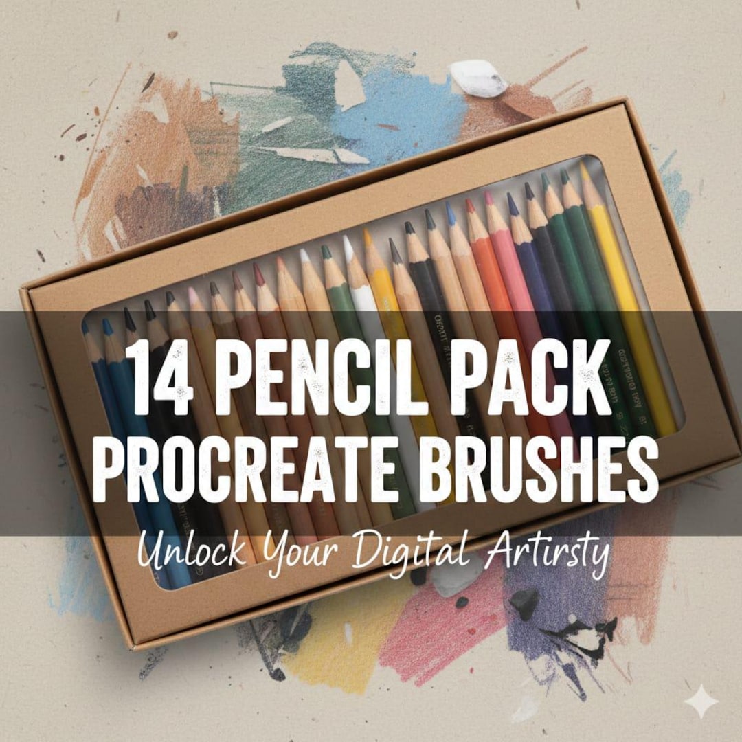 Realistic 14 Pencil Pack for Procreate | Shading, Sketching and Detail ...