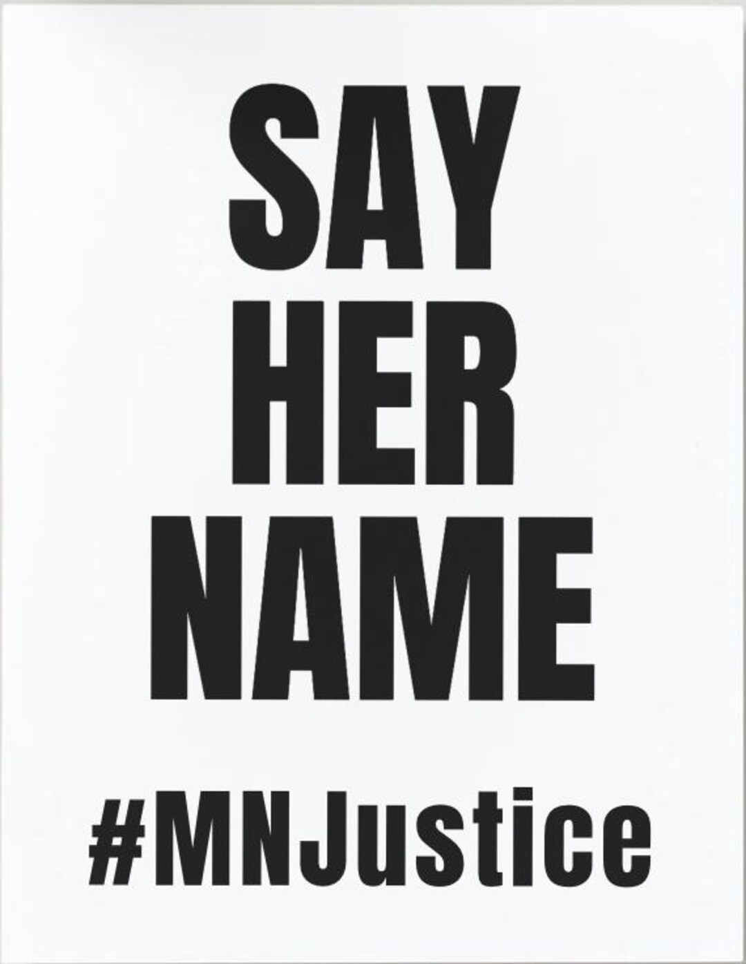 Say Her Name Protest Sign Printable | Justice for Renee ...