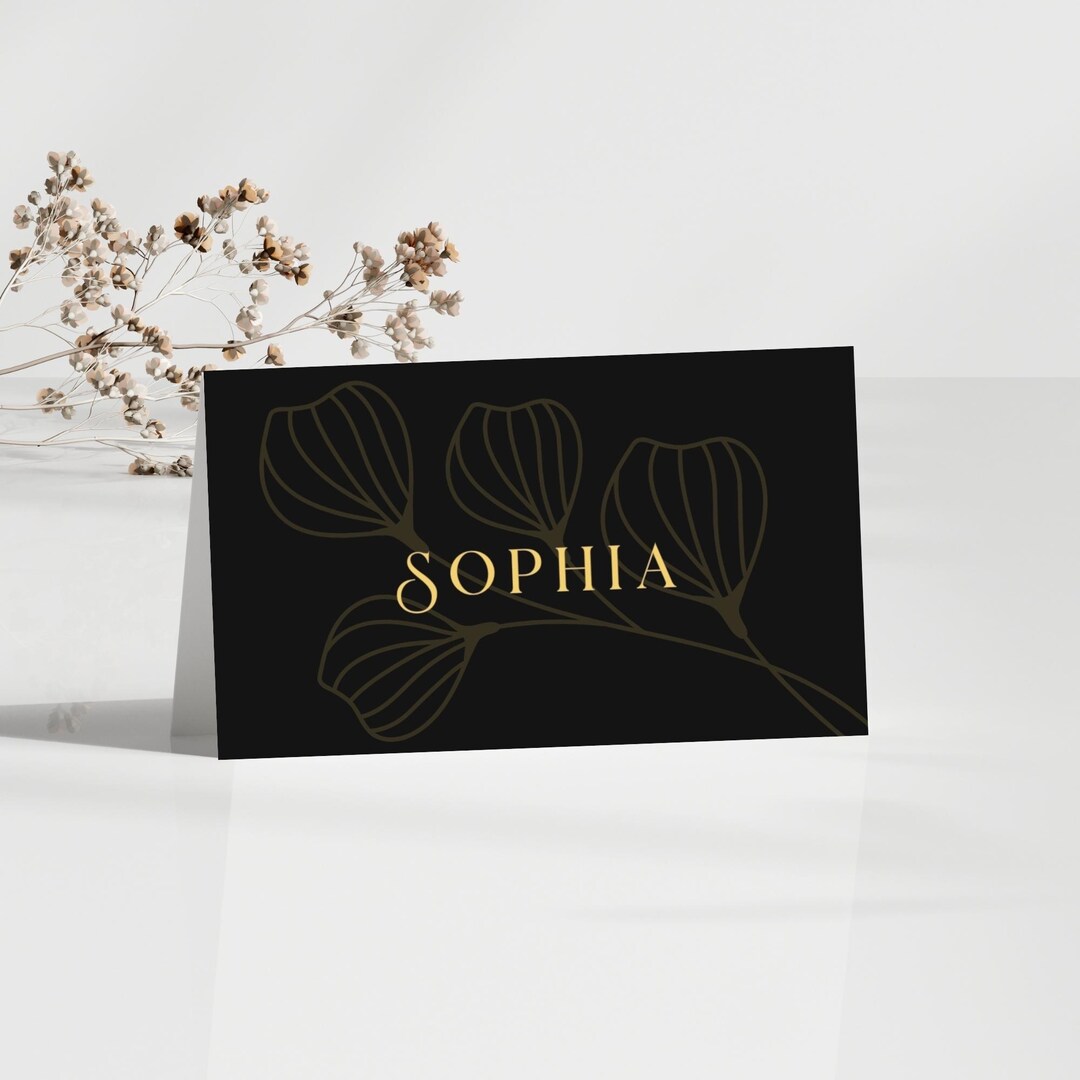Editable New Year Menus & Place Card Template Bundle | Festive Holiday ...