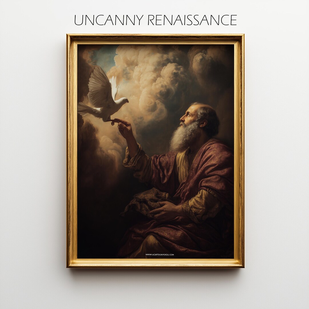 Printable Renaissance-inspired Wall Art - Moody Spiritual Masterpiece ...