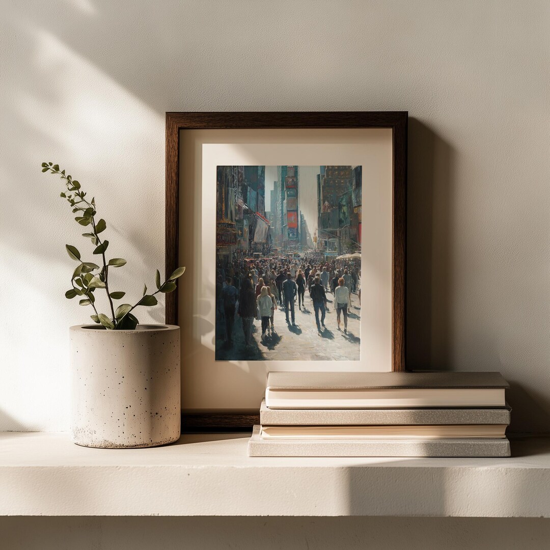 Renaissance Style City Street Scene - Vintage City Life, Bustling Crowd ...