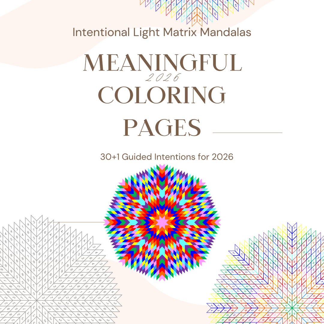 Meaningful Coloring Pages for Adults, With Guided Intentions ...