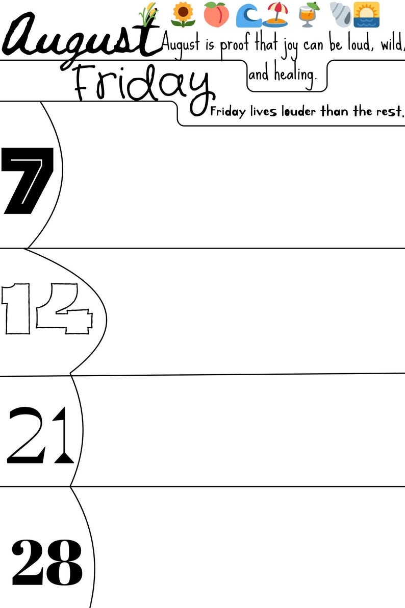 August–october 2026 Printable Calendar Bundle — Unique Designs, Special ...