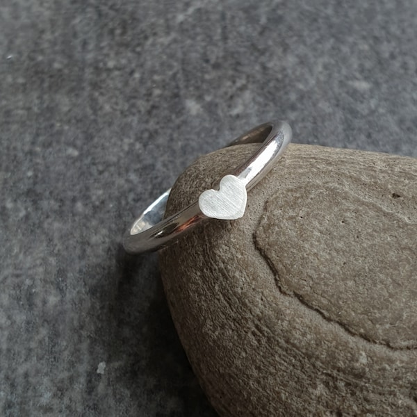 Bagues coeur argent - Etsy France