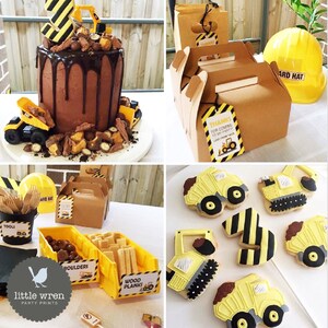 Construction Party Decorations, INSTANT DOWNLOAD, Birthday Party, 5 ...