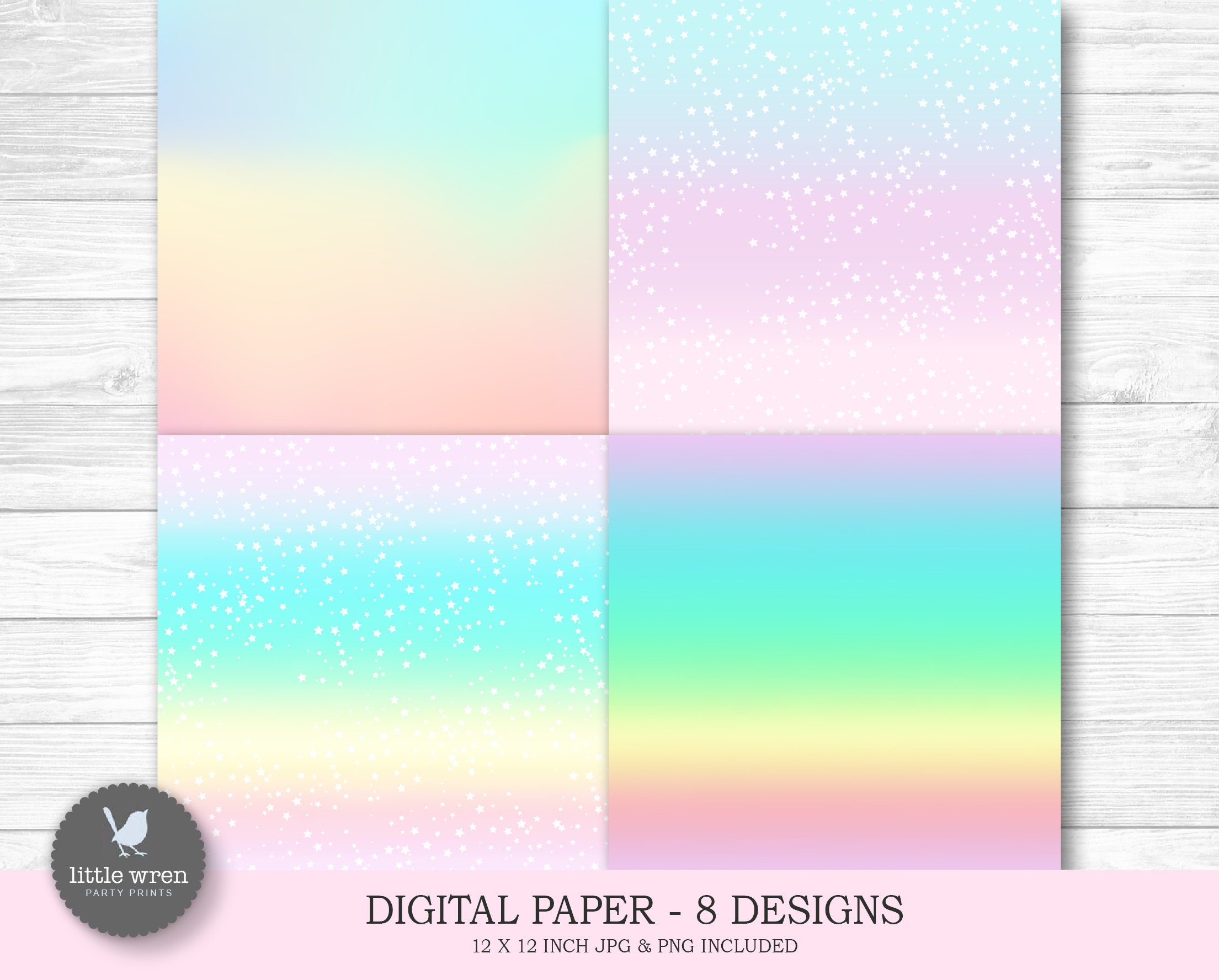 Rainbow Glitter Digital Paper INSTANT DOWNLOAD Rainbow - Etsy
