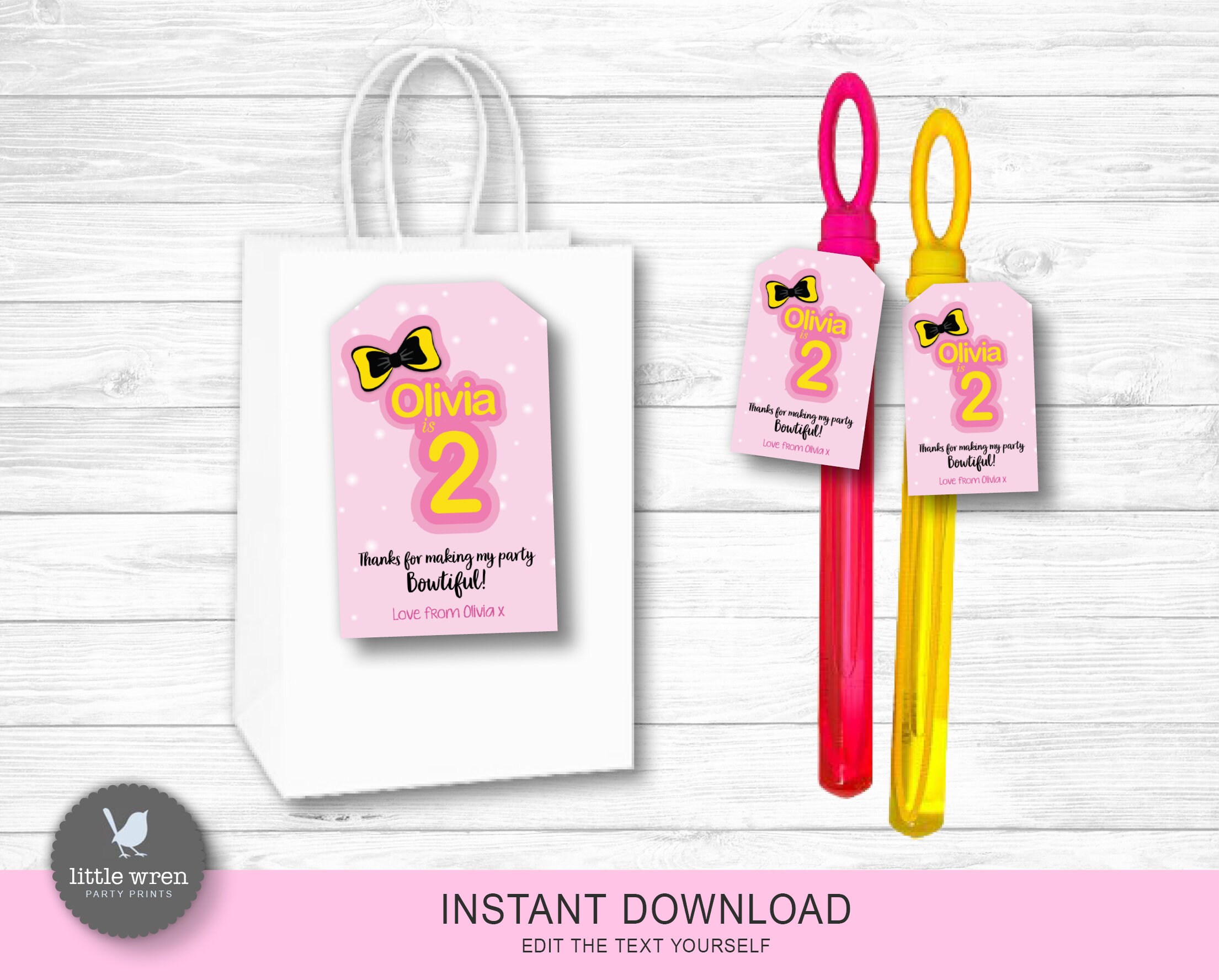 Emma Wiggle Gift Tags INSTANT DOWNLOAD Thank You Favor - Etsy Australia