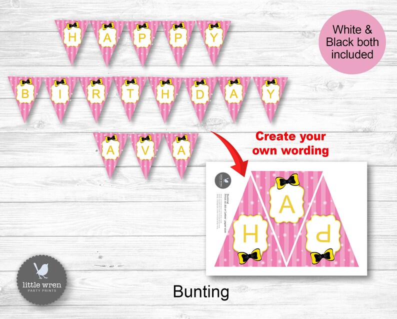 Emma Wiggle Bunting, INSTANT DOWNLOAD, Banner, Happy Birthday Sign ...