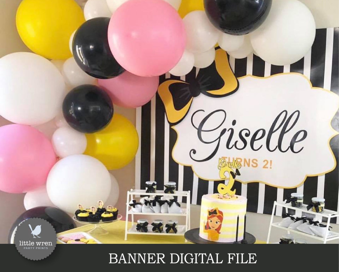 Emma Wiggle Banner, Wiggle Poster, INSTANT DOWNLOAD, Wiggle Backdrop ...