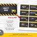 Construction Party Food Labels, INSTANT DOWNLOAD, Food Tags, Printable ...
