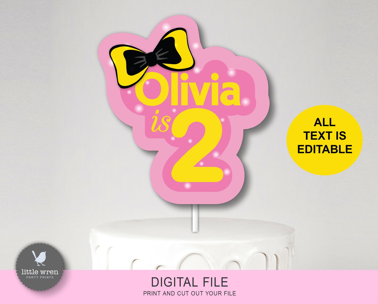Emma Wiggle Cake Topper Cake Sign Birthday Party Emma Gift - Etsy Australia