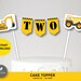 Construction Cake Topper, INSTANT DOWNLOAD, Cake Bunting, Cake Sign ...