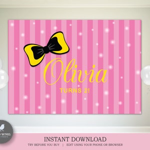 Emma Wiggle Backdrop, Wiggle Poster, INSTANT DOWNLOAD, Wiggle Banner ...
