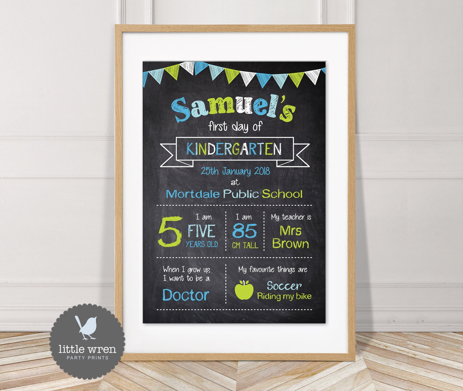 School milestone board First day of school poster | Etsy