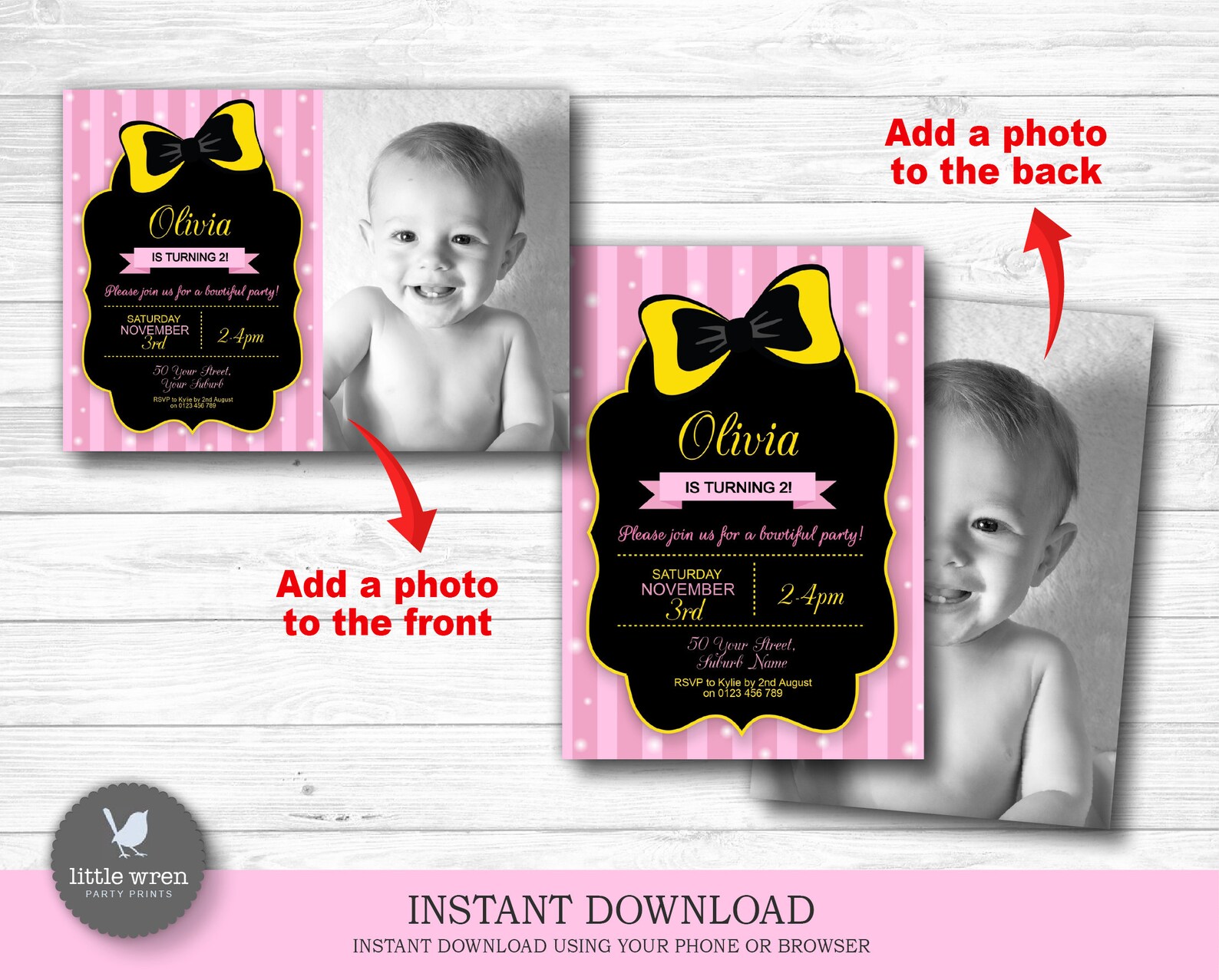 Emma Wiggle Invitation, INSTANT DOWNLOAD, Birthday Party, Emma Wiggle ...