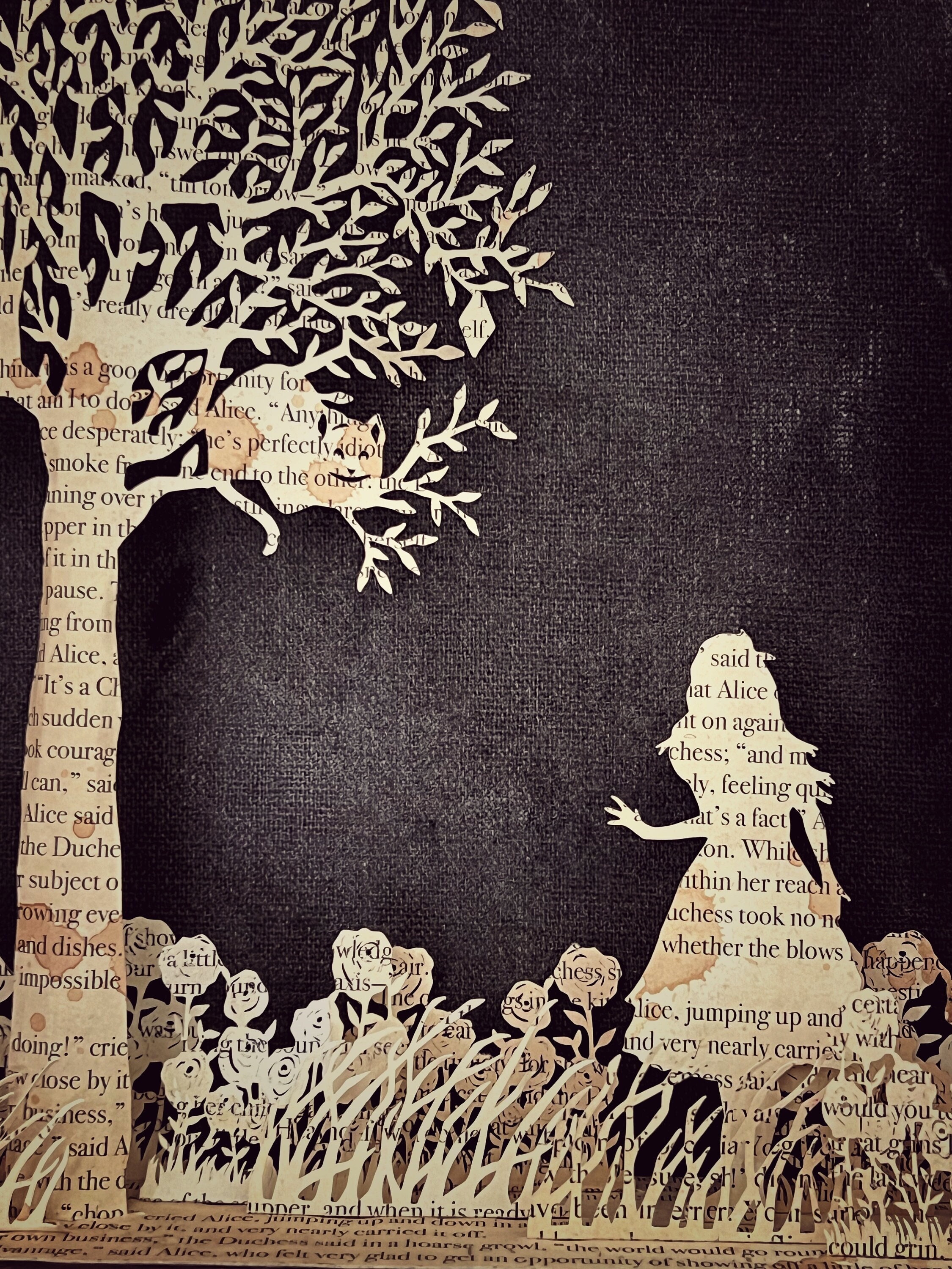 Alice in Wonderland Papercraft 3d Box Frame - Etsy