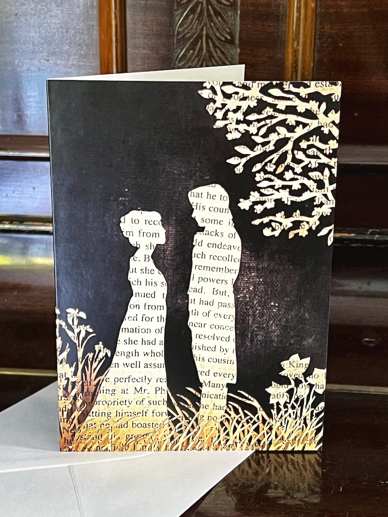 Pride and Prejudice Jane Austen Mr Darcy and Elizabeth Birthday Card - Etsy