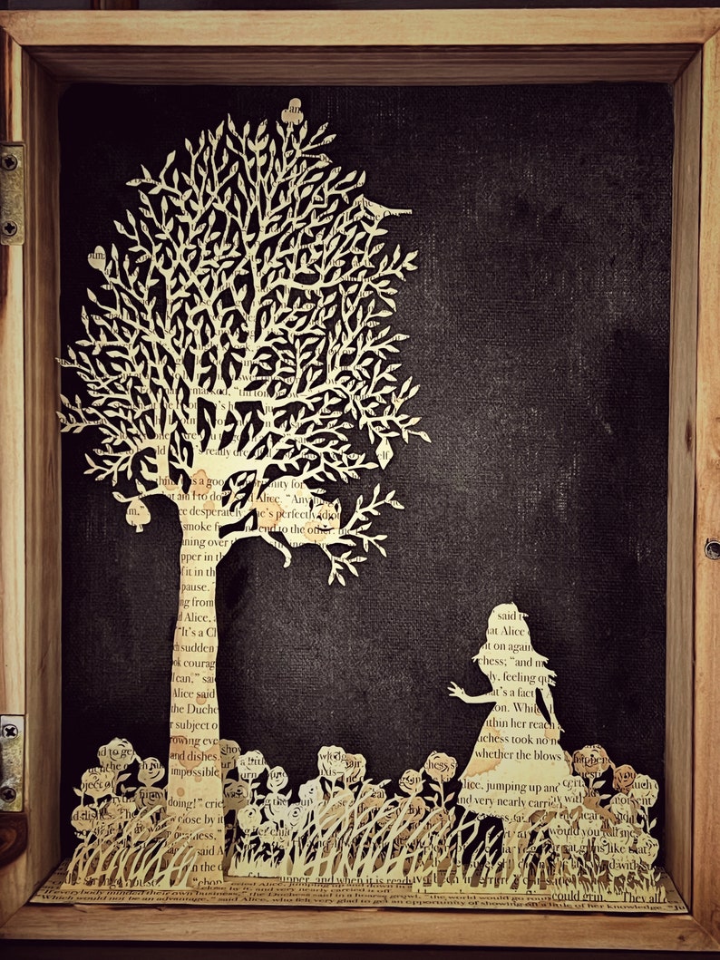 Alice in Wonderland Papercraft 3d Box Frame - Etsy