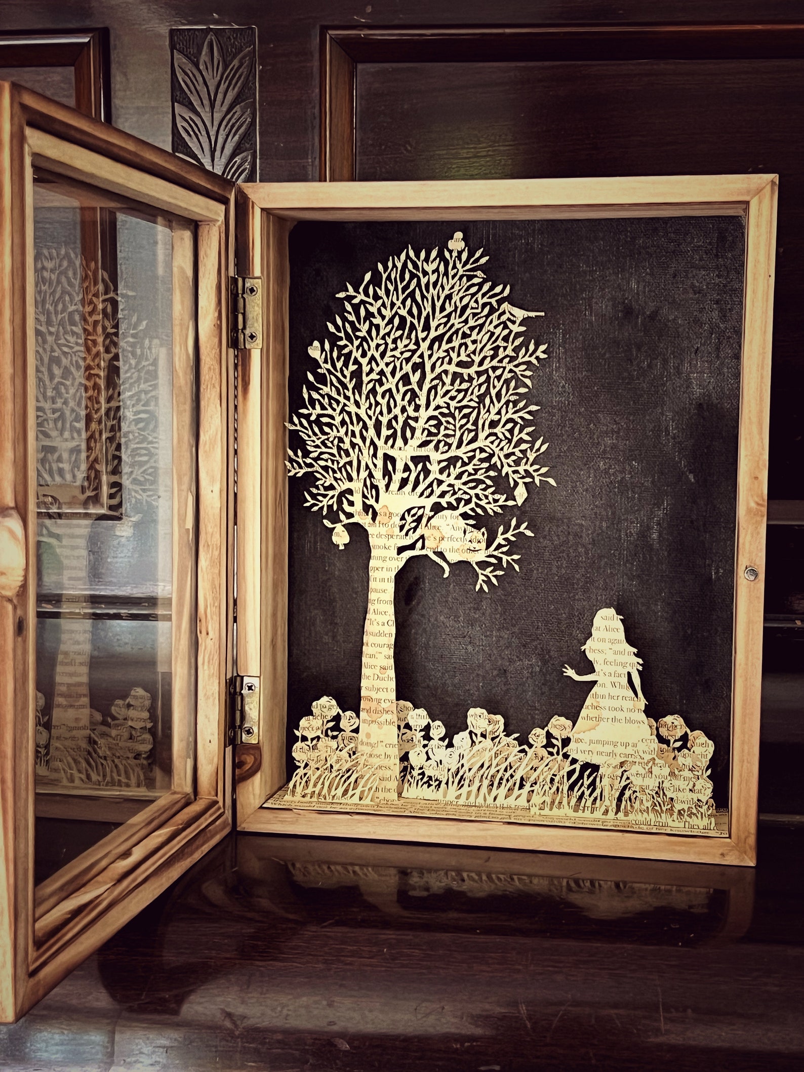 Alice in Wonderland Papercraft 3d Box Frame - Etsy