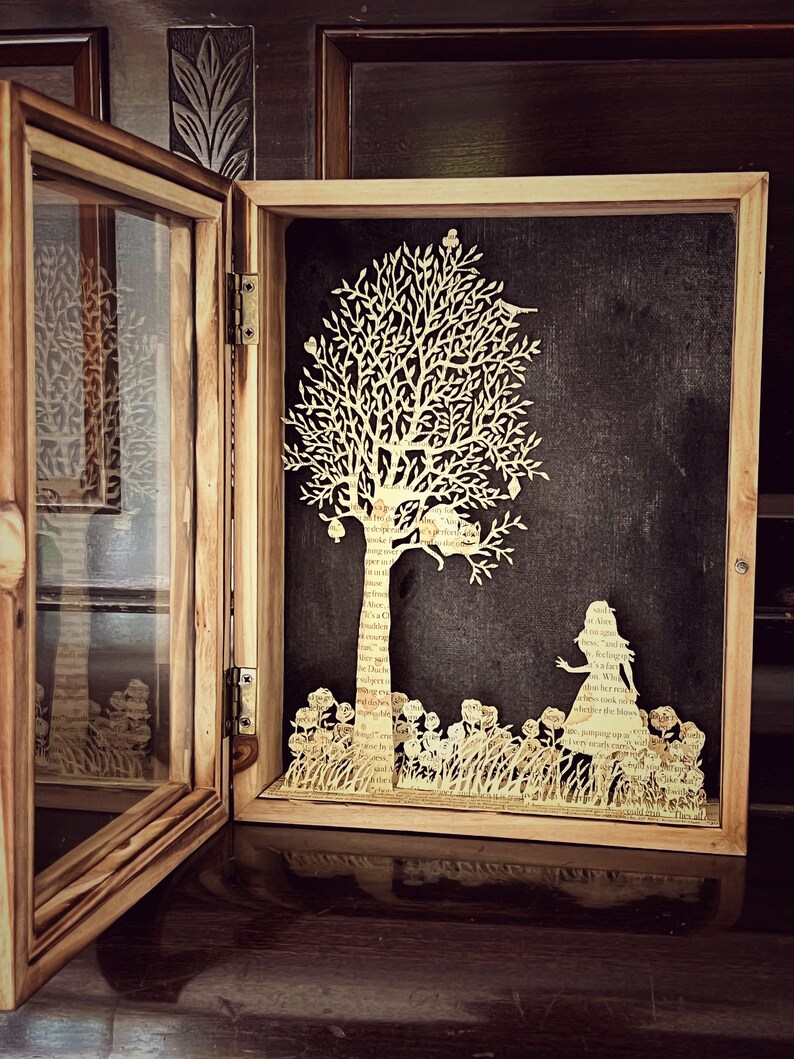 Alice in Wonderland Papercraft 3d Box Frame - Etsy UK