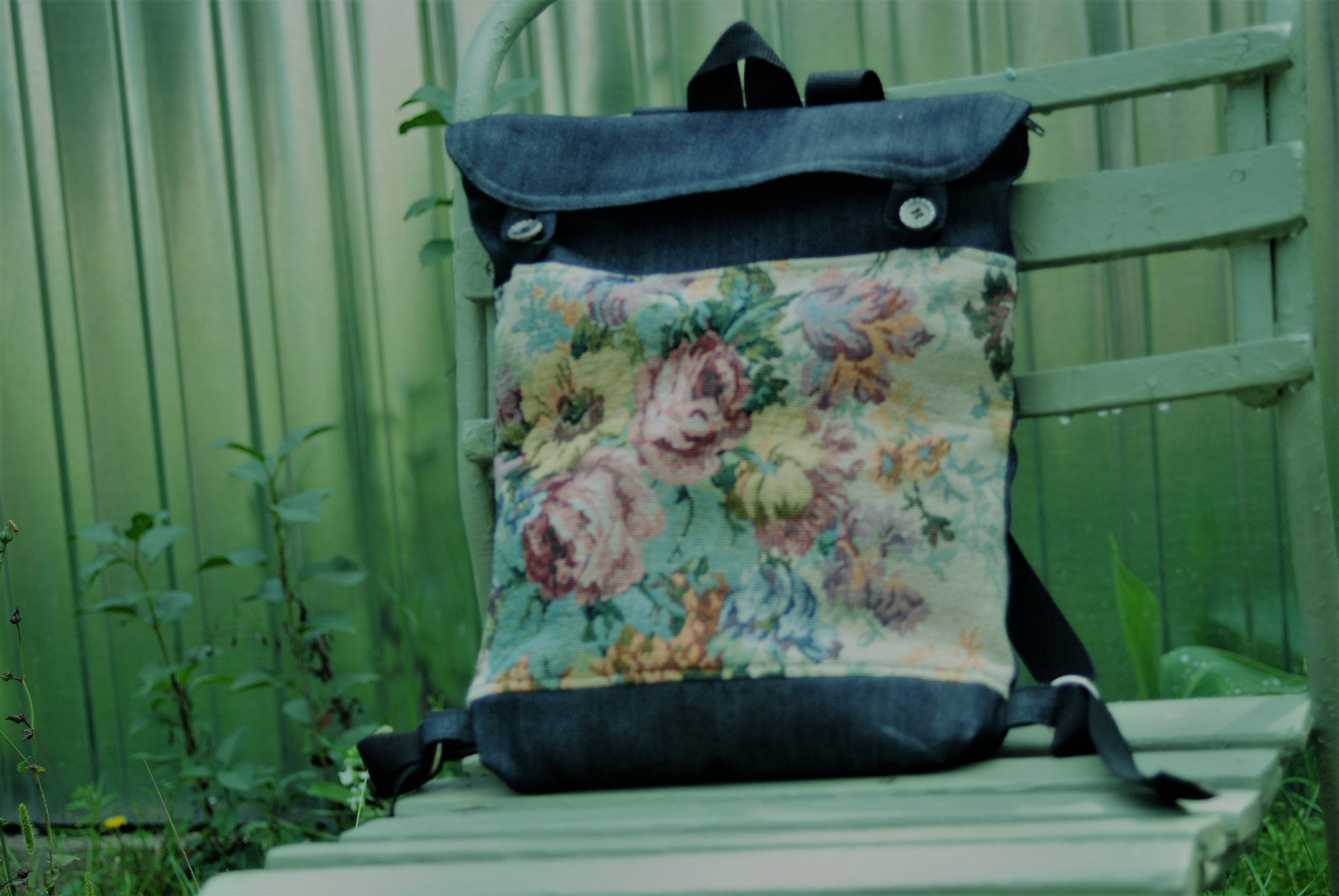 Floral Tapestry Backpack, Woman Backpack, Embroidered Fol Bag, Backpack ...