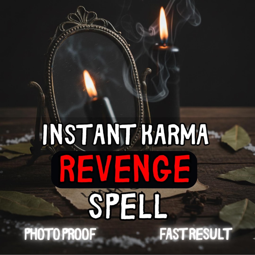 Instant Karma Revenge Spell, Supreme Karmic & Justice Ritual, Etsy ...