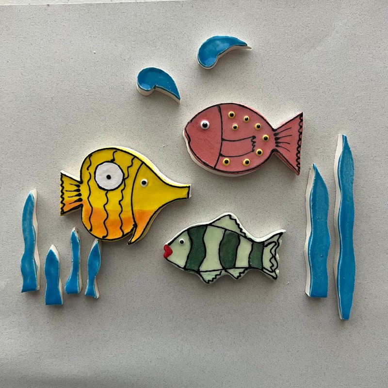 Mosaic Fish - Etsy