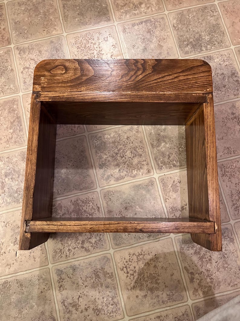 Vintage Solid Wood Wall Shelf | Rustic Farmhouse Wooden Display Shelf ...