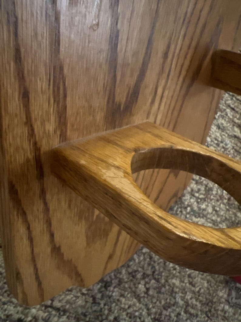 Vintage Oak Bathroom Shelf With Peg Hooks | Farmhouse Wall Organizer - Etsy