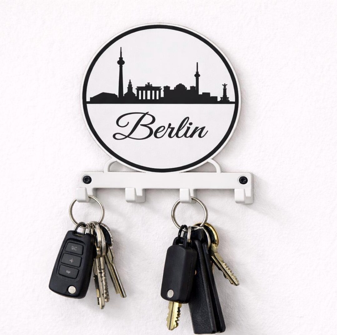 Berlin Skyline Key Holder STL File – City Wall Key Rack – 3D Print File ...