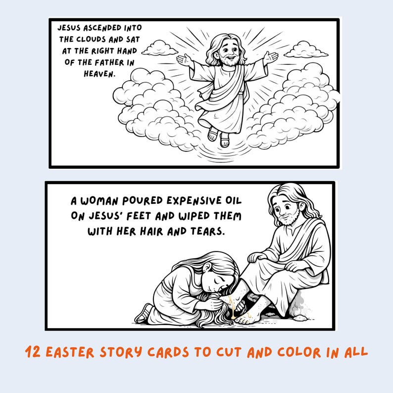 Jesus Easter Story Craft: Life of Jesus Biblical Activity (PDF Download ...