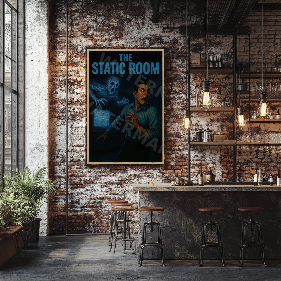 Horror Movie Poster | 1950s Ghost Monster Art | Retro Scary Wall Print ...