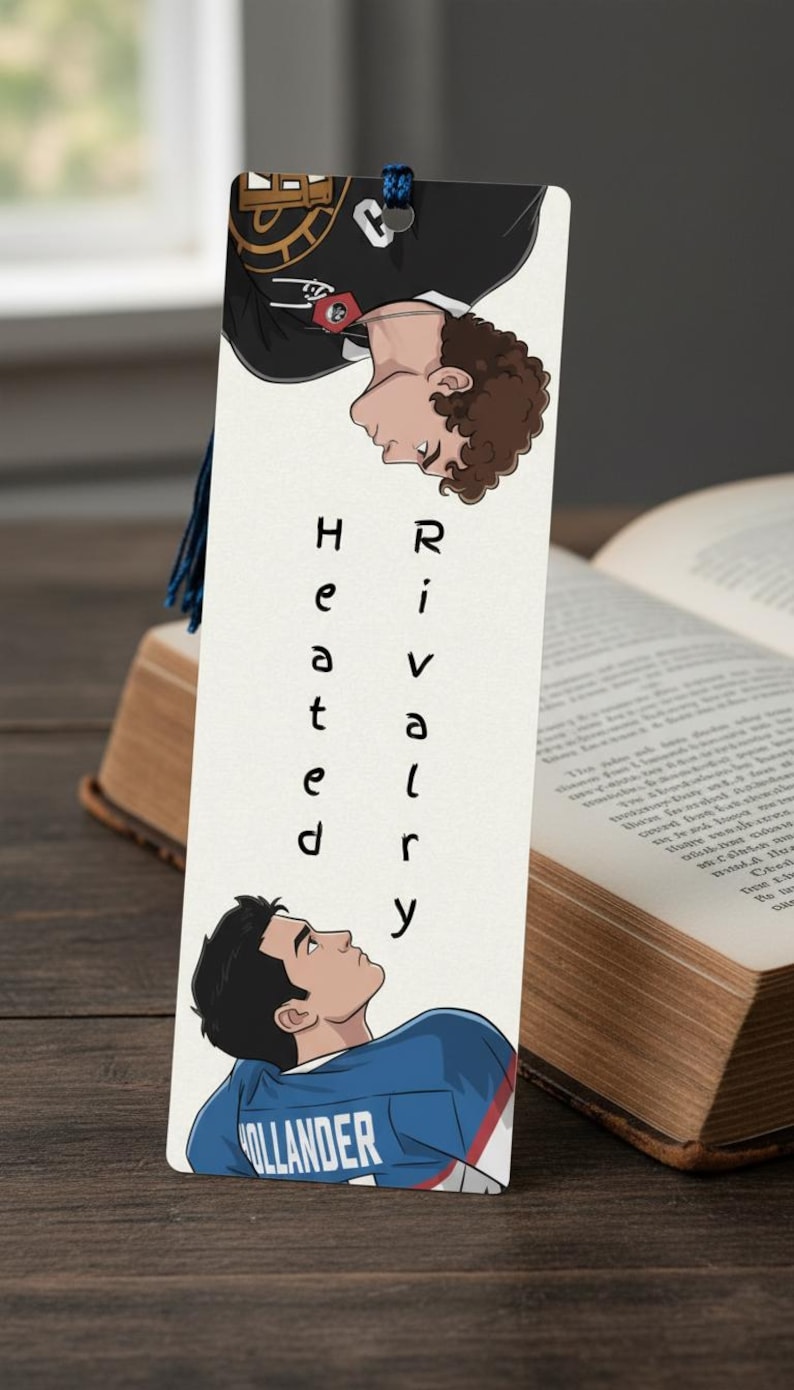Heated Rivalry Bookmark Printable | Shane & Ilya Hockey Romance | MM ...